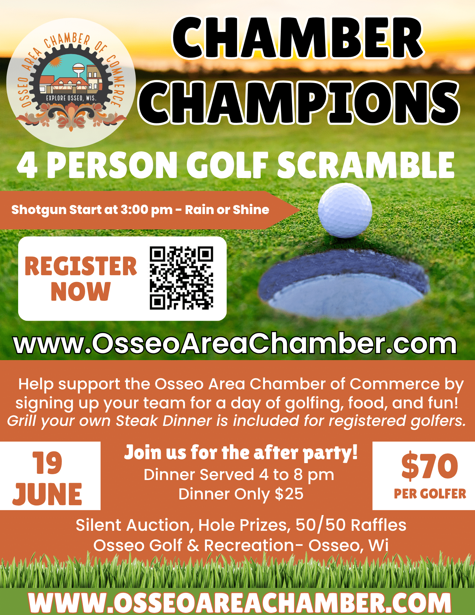 Chamber Champions Golf Scramble – Osseo Area Chamber of Commerce